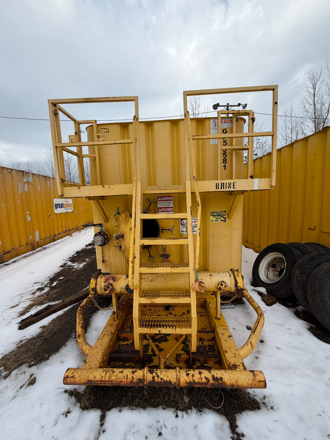 Dragon Flat Roof Frac Tank (GP53581) – Used Frac Tanks